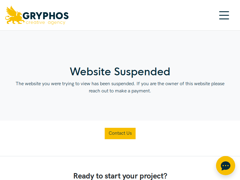 Website Suspended