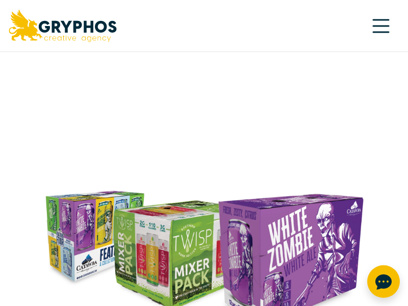 Gryphos Creative • Our Creative Work- Catawba Brewing Co Packaging